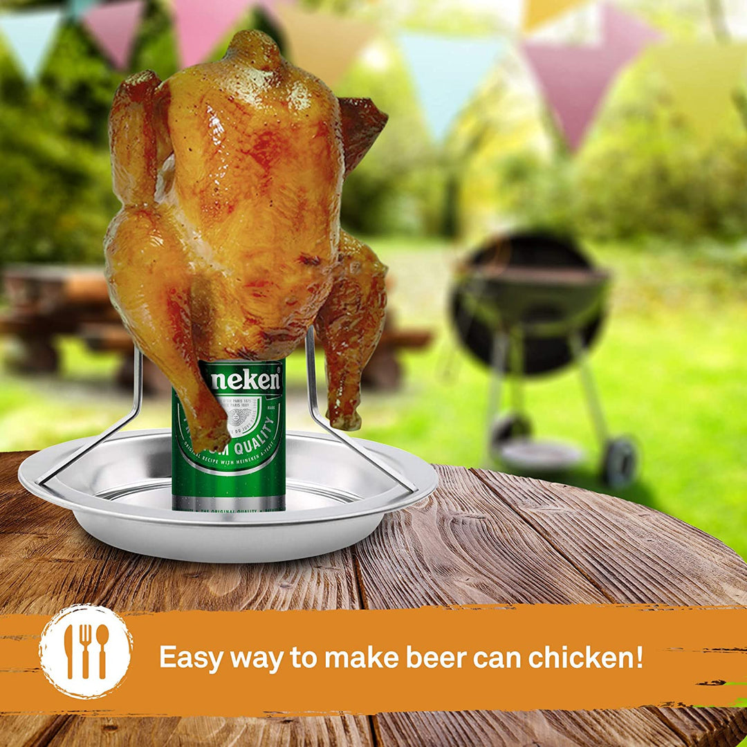 Folding BBQ Chicken Roaster with Pan – volila